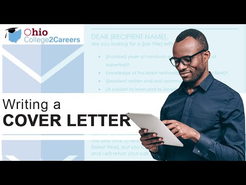 Information Session 4: Writing a Cover Letter