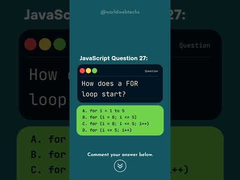Test Your Knowledge #javascript #quiz #html #coding #programming #question #worldwebtechs #code