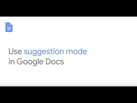 Use suggestion mode in Google Docs