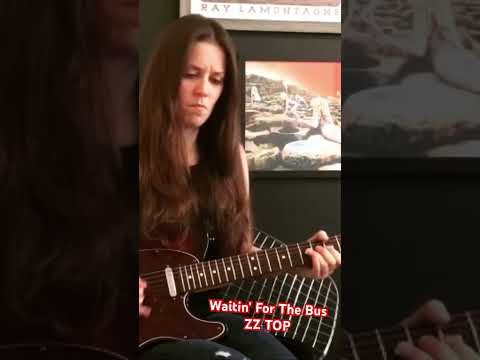 Waitinâ For The Bus by ZZ Top (performed by Angela Petrilli) #telecaster #zztop #guitarriff