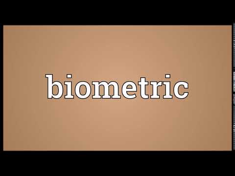 Biometric Meaning | Wordogram