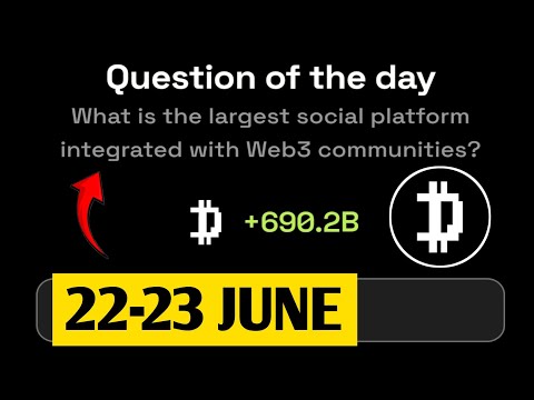 What is the largest social platform integrated Web3 communities? | Dropee Question Of Day | 22 June
