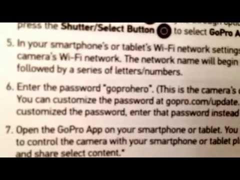 Gopro default password