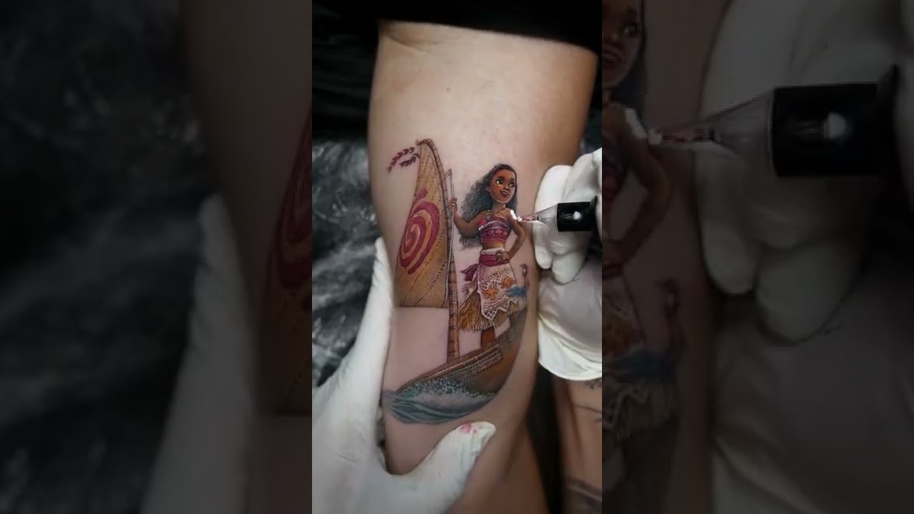 Tatartist Moana Tattoo Disney
