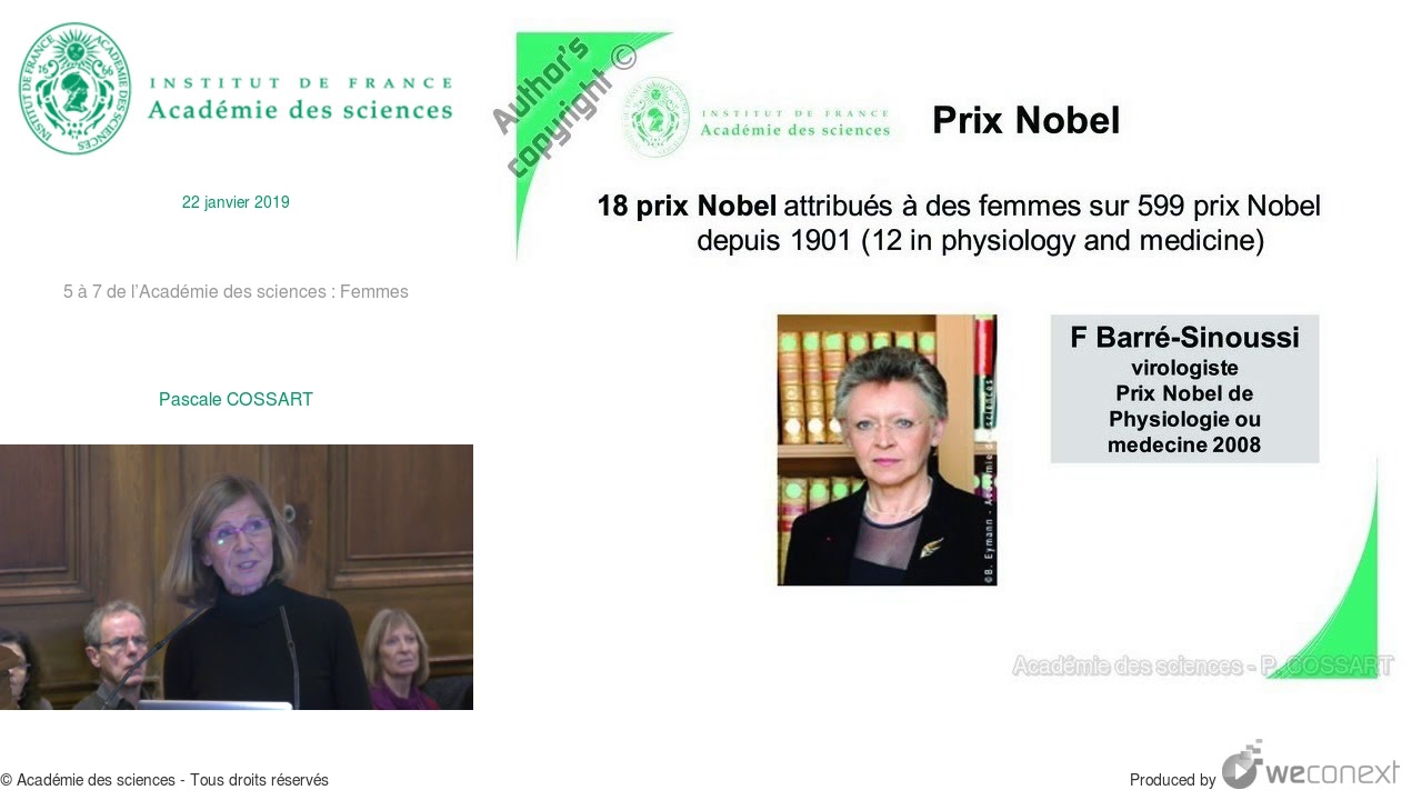 [Conférence] P. COSSART - 5 à 7 de l’Académie des sciences : 