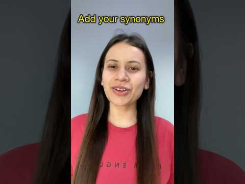 #synonyms #advancedenglish #basicenglish #englishclasses #englishlanguage #english #learnenglish
