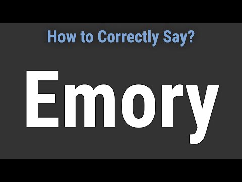 How to Pronounce Name Emory (Correctly!)
