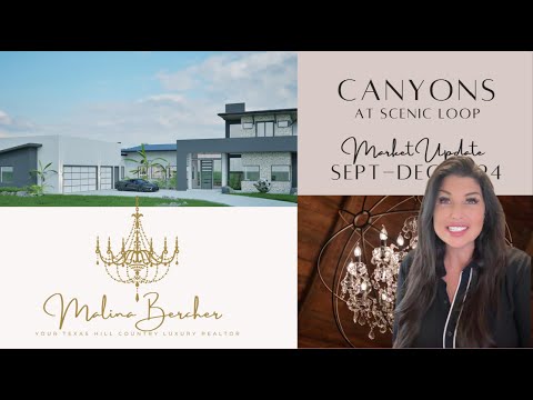 Real Estate Market: Canyons at Scenic Loop | North San Antonio w/Malina Bercher Luxury Realtor 2024