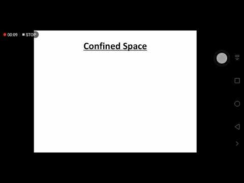 Confined space based on OSHA / NEBOSH / UK's Confined Space Regulations