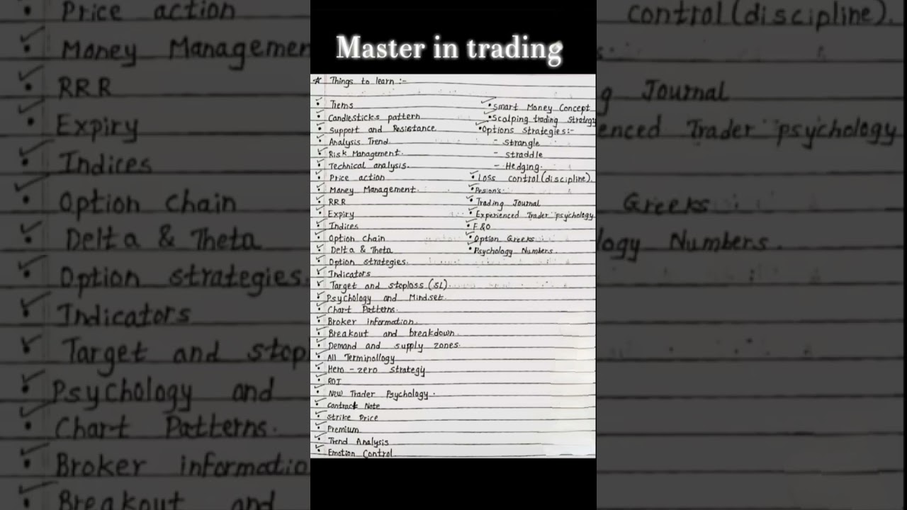 syllabus of trading #trading #stockmarket #education #syllabus #tradesetup #money