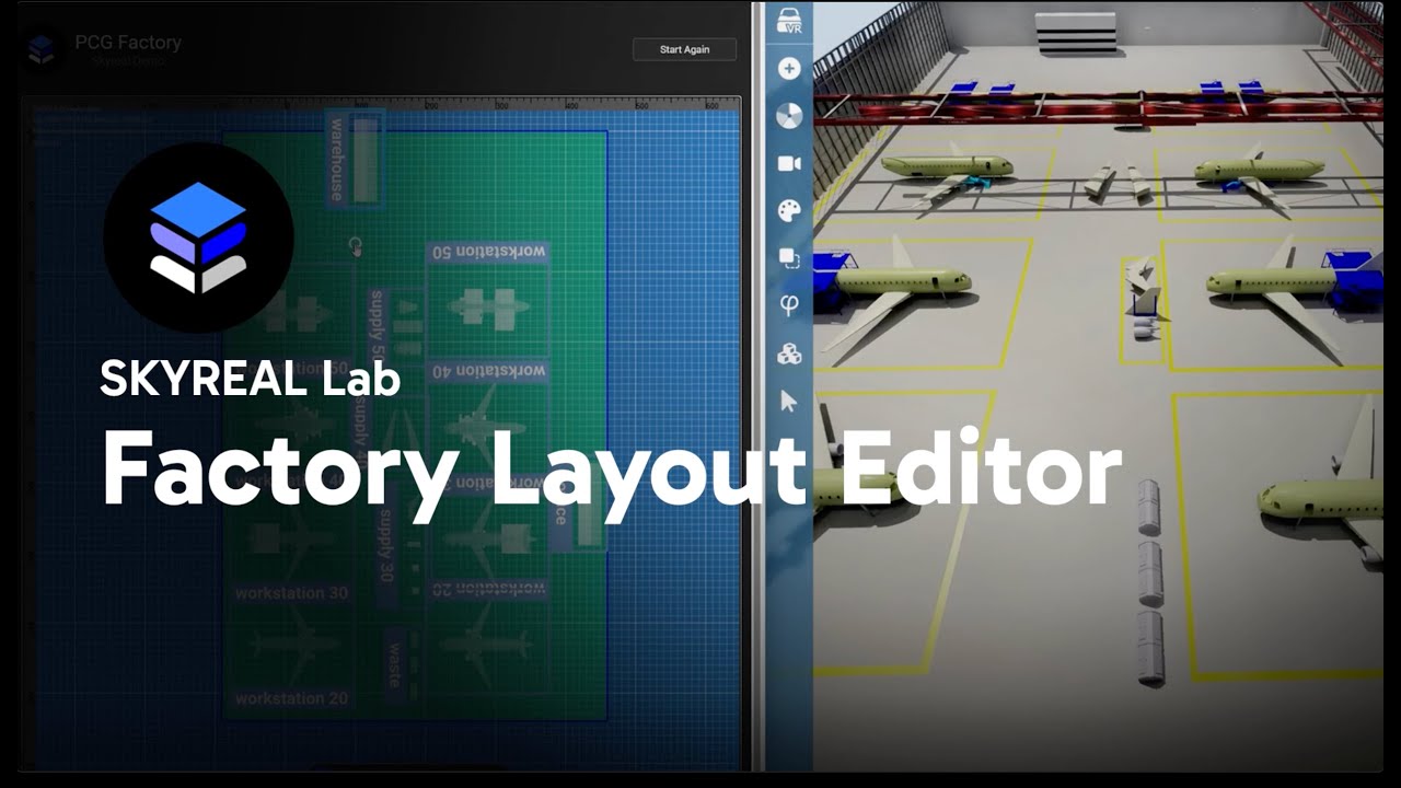 SKYREAL Lab : Factory layout Editor