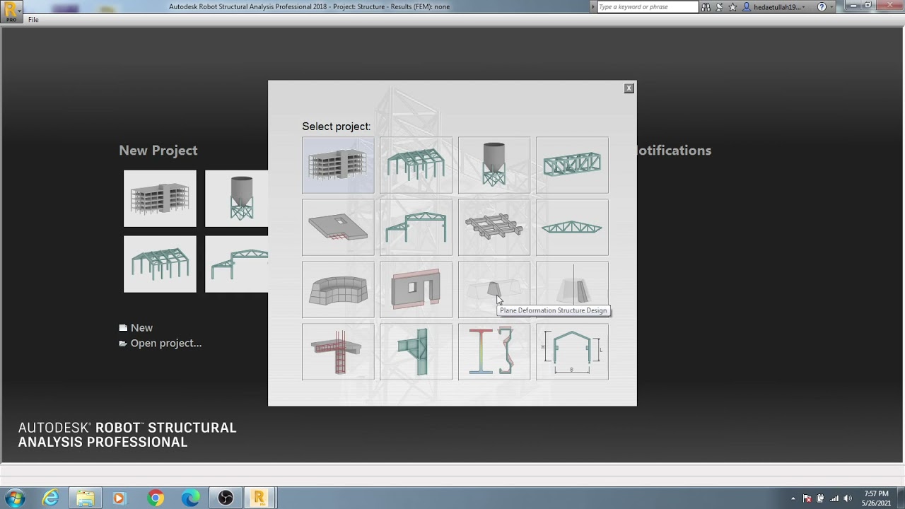 01. Autodesk Robot Structural Analysis professional Tutorials | Starting a  New project