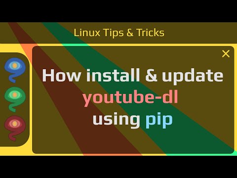 How install & update youtube-dl using pip
