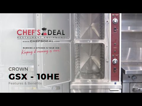 Crown GSX-10HE Features and Benefits / Gas Convection Steamer