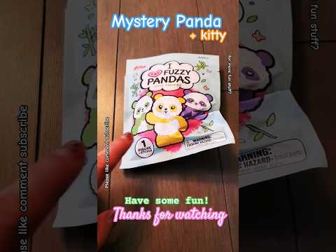 I Love Fuzzy Pandas Mystery Figurine Opening + Kitty 😸