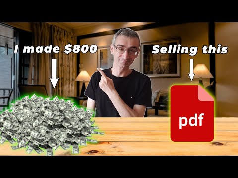 How I Made $800 Selling Just One PDF File | Make Money Online 2024 As A Beginner