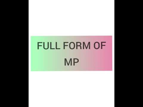 Full Form of MP #shorts #fullform #fullforms