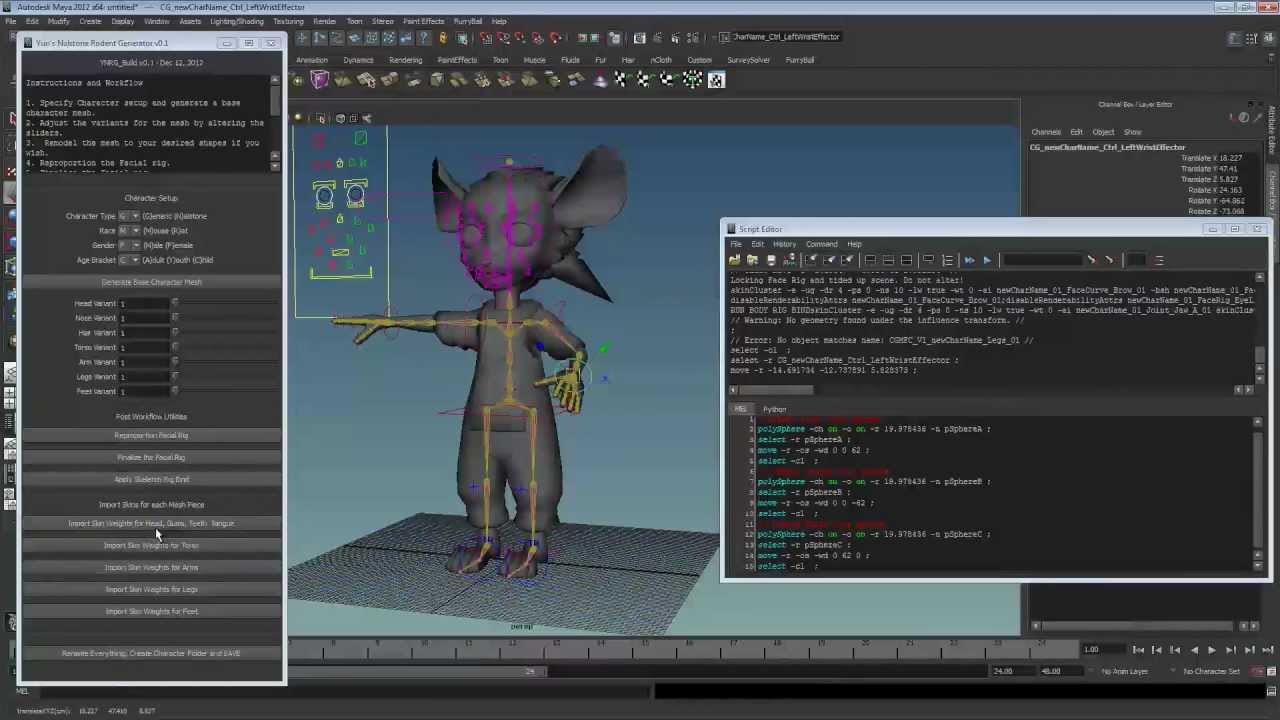 Marking Menus and MEL Script Basics