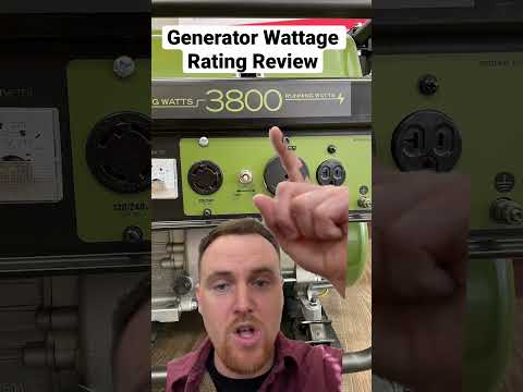 Generator Wattage Rating Review - What do the Numbers Mean?