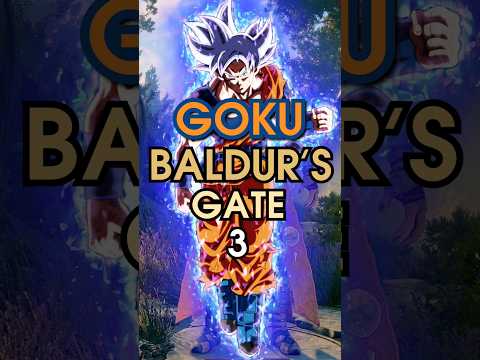 how to build GOKU in Baldur's Gate 3 in 1min - Monk/Barbarian #shorts #baldursgate3 #dragonball