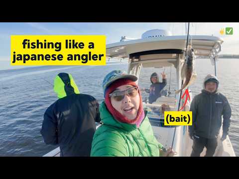 Trying to catch fish like a Japanese dude