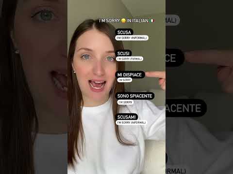 I’m sorry in Italian 🇮🇹 #italiantutor #italianteacher #italian
