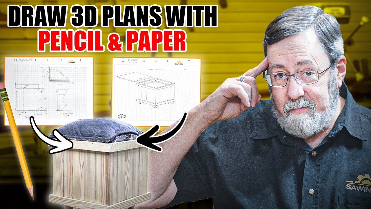 How To Draw Woodworking Plans by Hand -  Sawinery Project Designer