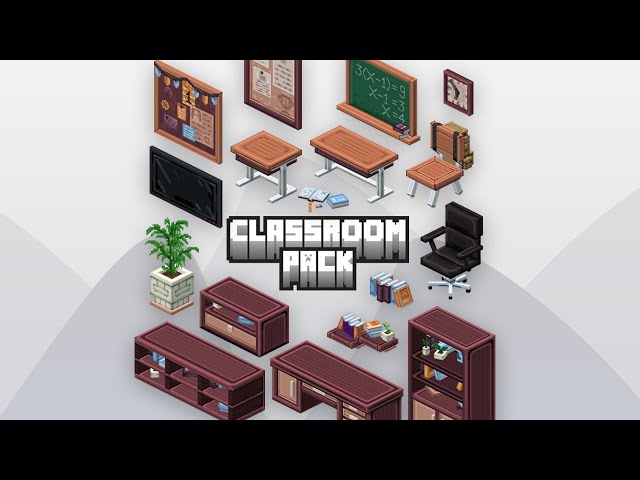 School Classroom Furniture Pack Minecraft Texture Pack