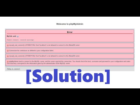 Xampp Server phpMyAdmin access denied [Solution]
