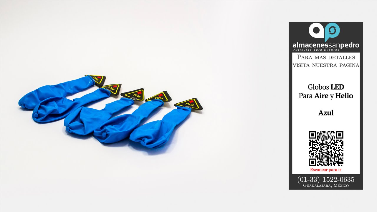 Globos Azules con Luz LED