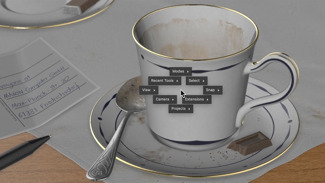 Tip - 323: How to access the Global Menu in Cinema 4D