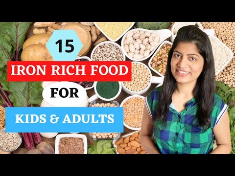 TOP 15 IRON RICH VEGETARIAN FOODS for KIDS & ADULTS ~ INDIAN MOM TIPS