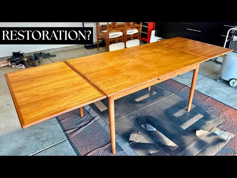 How to restore a danish 1970’s Mid Century teak dining table