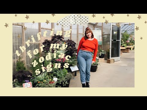 thrifting outfits for my zodiac signs (sun, moon, rising)