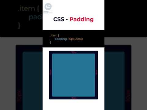 How does padding work on CSS? #shorts
