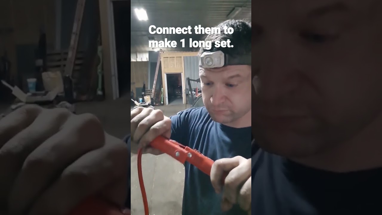 #8 Connecting 2 sets (or more) of jumper cables to make one long set.
