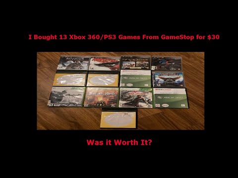 I Bought 13 USED Xbox 360/PS3 Games From GameStop for $30! Is It Worth It?