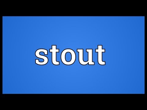 Stout Meaning