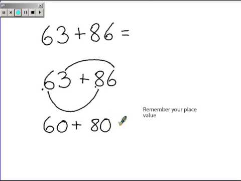 SCHOOL MATHS METHODS - Addition using partitioning