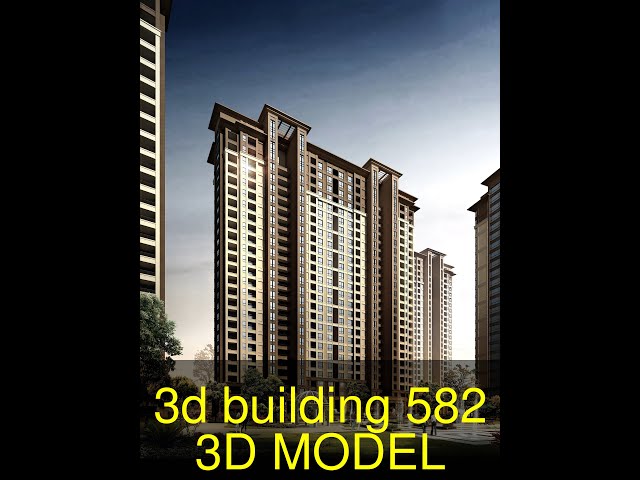 Skyscraper Building 582 3D model on Flatpyramid