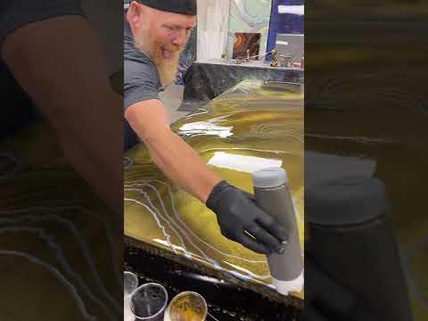 Aged Bronze and Silver Epoxy 3D Art - TikTok Live 06/10/24 - Countertop Epoxy