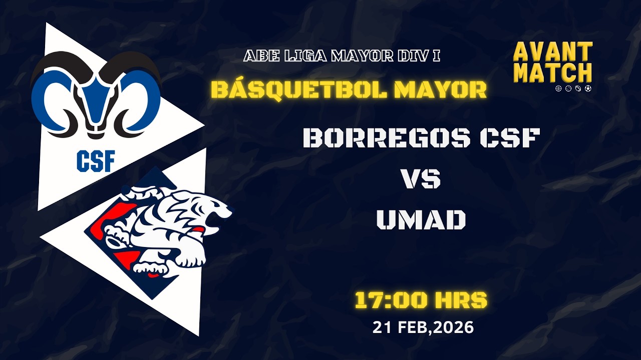 VIVO 🔴 | BORREGOS CSF VS UMAD 2025-2026