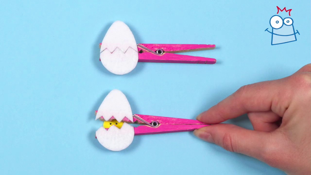 How to make Easter Peg Eggs | Easy Easter Crafts | Baker Ross