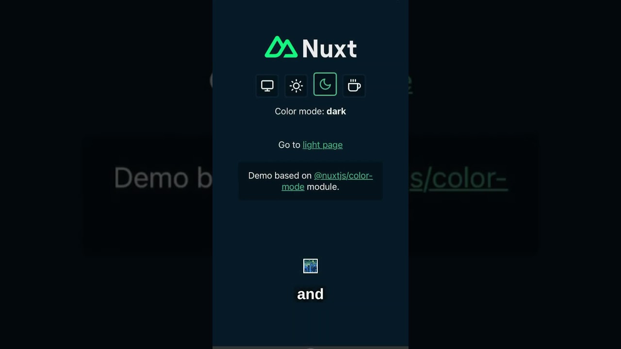 Dark Mode Made Easy With This Nuxt3 Module #nuxt3 #nuxtjs #frontenddevelopment