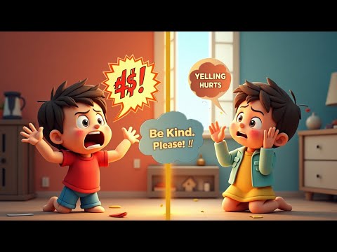 🗣️🏠"Speak with Love – A Poem on Not Yelling Indoors🗣️🏠 | Kindness & Respect for Kids"