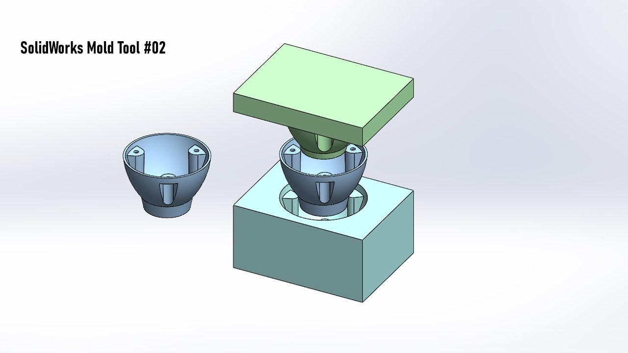 SolidWorks Tutorial | Mold Tool | Core Cavity Extraction #02