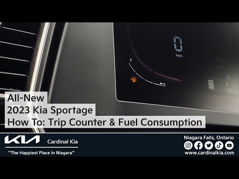 All-New 2023 Kia Sportage | How To Use Your Trip Counter & Monitor Fuel Consumption!