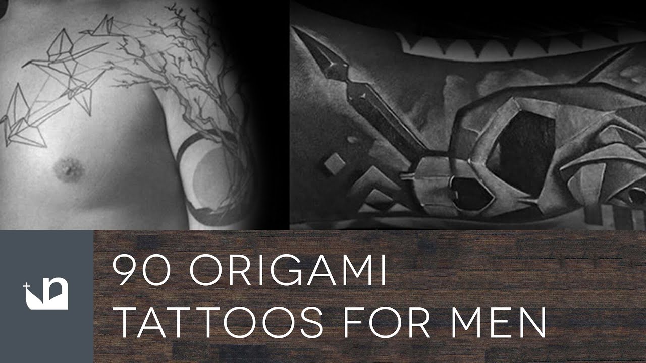 90 Origami Tattoos For Men