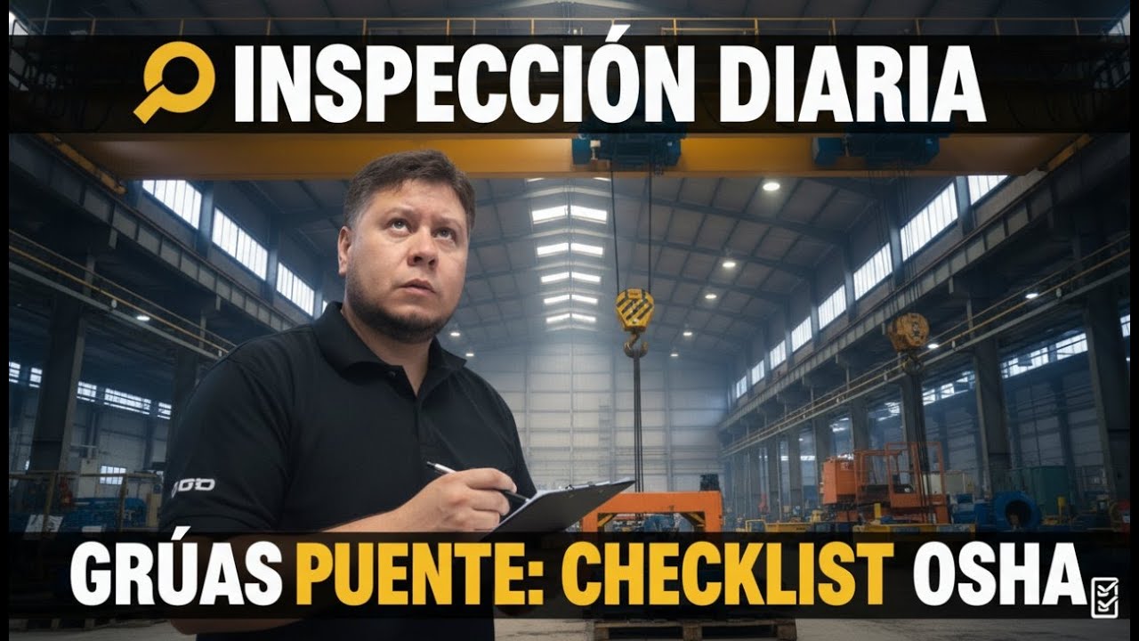 🔍 Inspección Diaria de Grúas Puente: Checklist OSHA Paso a Paso