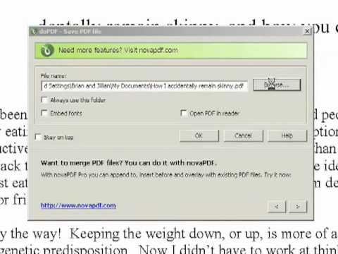 DiggyPOD PDF Creation Instructions for Windows XP